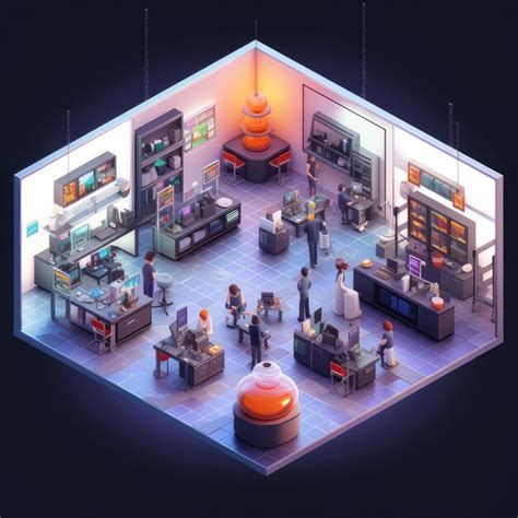 Premium Ai Image Cyber City And Research Lab