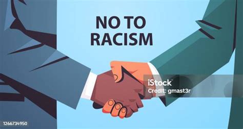 인종차별과 차별에 반대하는 흑백 핸드셰이킹 포스터 인종 평등 사회 정의 개념 수평 벡터 일러스트 인종차별에 대한 스톡 벡터 아트 및 기타 이미지 Istock