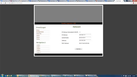 ip adresse via webinterface ändern web programmierung deutsches