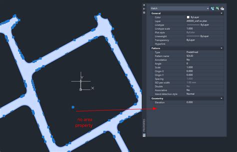 hatch generated from curves exported from rhino doesn t report area rhino for windows mcneel