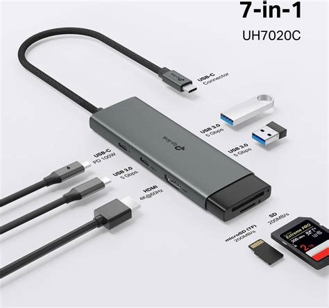 Tp Link Usb Type C In Hub K Hdmi Sd Microsd Uhs I Pd W Usb Plug Play Mac