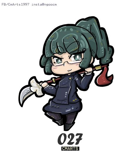 Cm Chibi Artwork No27 Maki Zenin From 《 Jujutsu Kaisen 》 禪院真希《 呪術廻戦