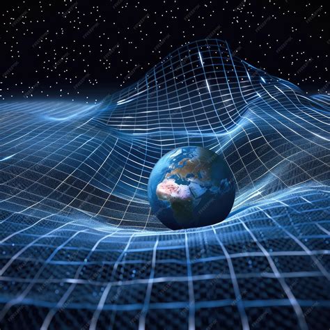 Premium Photo Gravitational Theory Gravitational Wave On Planet Earth Physical And