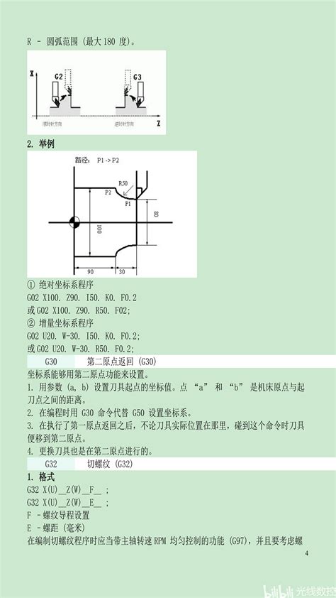 数控车床G代码及M指令 哔哩哔哩
