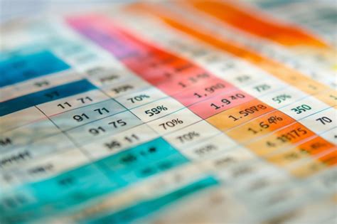 Colorful Data Grid Premium AI Generated Image