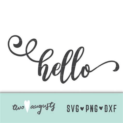 Hello Cursive Thanksgiving Svg Dxf And Png Files Design Cricut