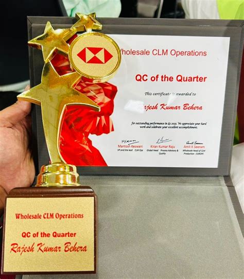 Rajesh Behera On Linkedin Commitment To Excellence Hsbc 20 Comments