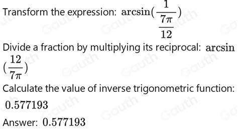 Solved Ator Or Table Find The Value Of Cos Ec 7π 12 Ve That Cos