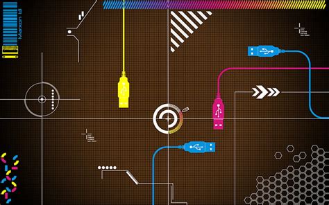 Technomancer 판타지 아트 아트웍 디지털 아트 Pixelated Usb 회로 보드 전선 Hd 배경 화면 Wallpaperbetter