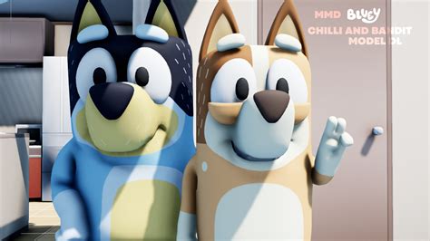 Bluey Chilli And Bandit By Mariostar236 On Deviantart