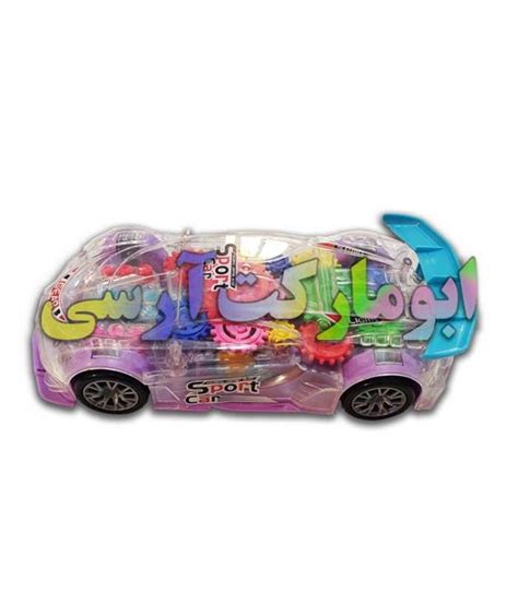 قیمت و خرید ماشین بوگاتی شیشه ای نشکن چرخ دنده ای موزیکال حرکتی باتری