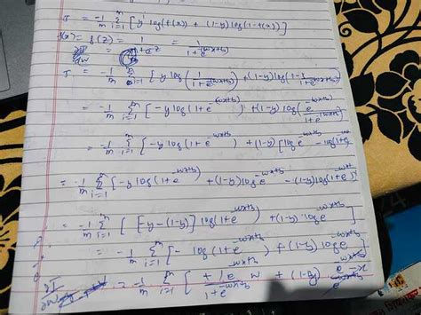 Gradient Descent For Logistic Regression Prrof Supervised Ml