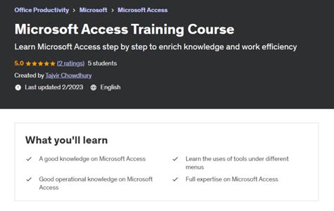 11 best microsoft access training courses 2024