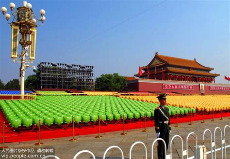 天安门广场盛装迎接国庆70周年