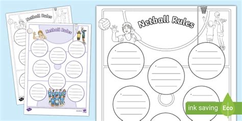 Netball Rules Writing Template Teacher Made Twinkl