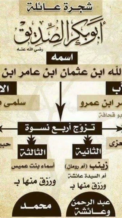شجرة عائلة ابو بكر الصديق Youtube