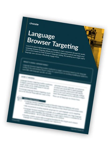 Language Browser Targeting Strategy Guide Choozle