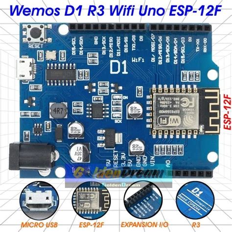 Wemos D R Wifi Uno ESP F ESP Compatible Rduino IDE No Cable Shopee Malaysia