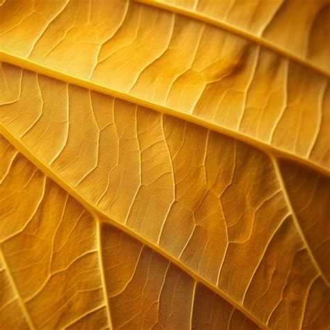 Premium Photo Close Up Of Marigold Leaf With Beautiful Yellow Veins