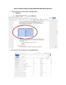 How To Create A Graph In Google Sheets By A Side Of Science TPT