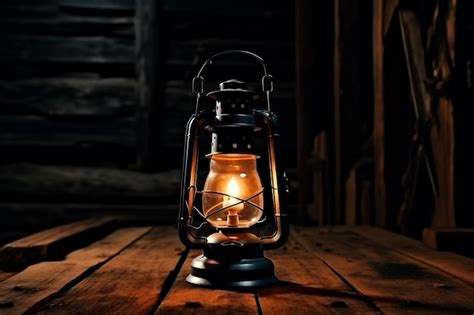glowing candle flickers in an old lantern generated premium ai generated image