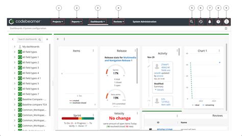 Codebeamer X User Interface