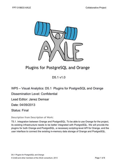 Pdf Plugins For Postgresql And Orange · Pdf Fileuser Interface To
