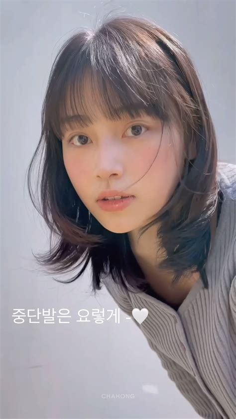 차홍아르더 청담점 장서아 단발 중단발 레이어드펌 긴머리 싹뚝 자를때 🫂 걱정반 설렘반 긴머리를 자르는건 작은 결심이 아니에요