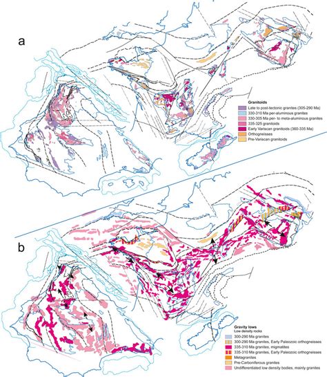 Gravity Derived Structures Of The Variscan Belt Reflecting Low Density