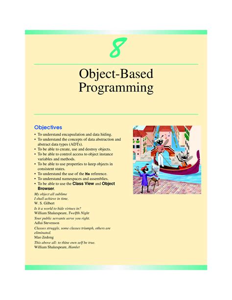 Chapter 08 Object Based Programming 8 Object Based Programming