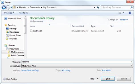 Extension Exportiert Im Mediawiki Format Aus Microsoft Word
