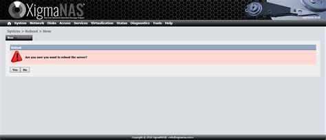 documentation setup and user guide system reboot now [xigmanas wiki]