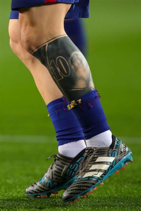 Messi Leg Tattoo Fcb