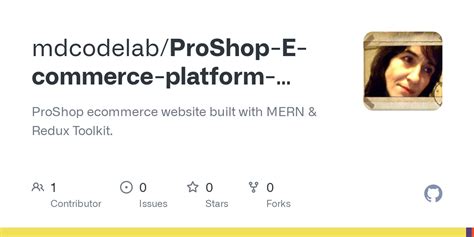 GitHub Mdcodelab ProShop E Commerce Platform Mern ProShop Ecommerce