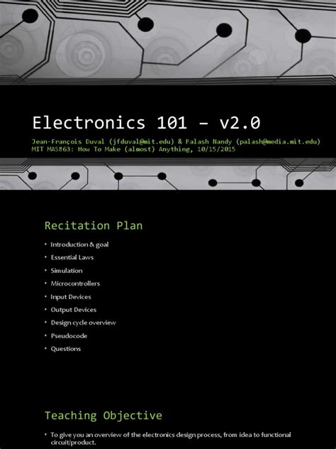 Electronics 101 V2 Pdf
