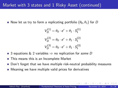 Fundamental Theorem Of Asset Pricing Quant Rl