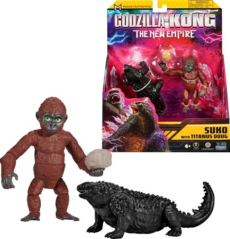 Monsterverse Godzilla X Kong The New Empire 6 Inch Suko And Titanus Doug Action Figure Toys