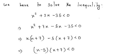 [solved] Solve `x {2} 2x 35