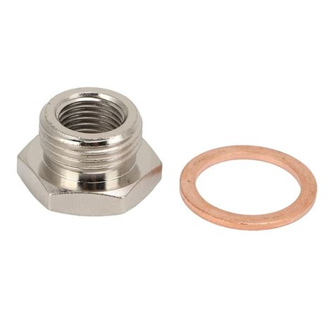 Sensor Adapterwith Gasket Oxygen Sensor Adapter Metal Oxygen Sensor Adapter Sensor Thread Plug