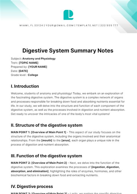 Free Summary Note Templates Editable And Printable