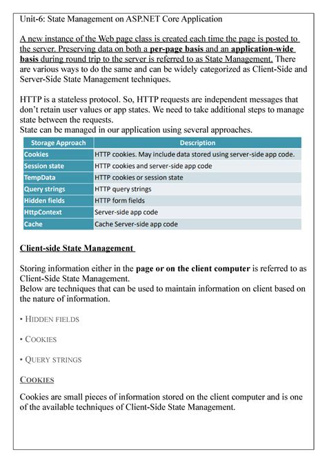 Unit 6 State Management On Aspnet Core Application A New Instance Of