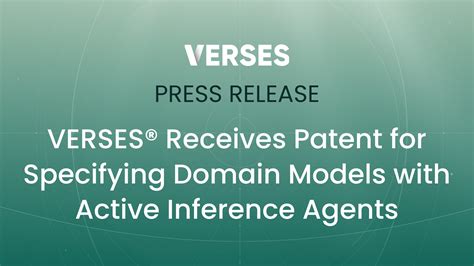 Verses® Receives Patent For Specifying Domain Models With Active