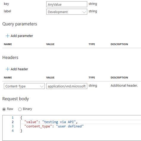 How To Update App Config Value Against A Key Via Apim Microsoft Qanda