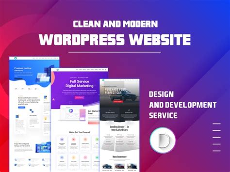 modern responsive wordpress website design for your business upwork