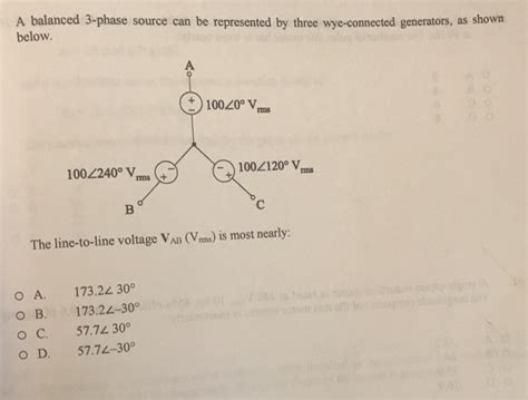 Solved A Balanced Phase Source Can Be Represented By Three Chegg Com