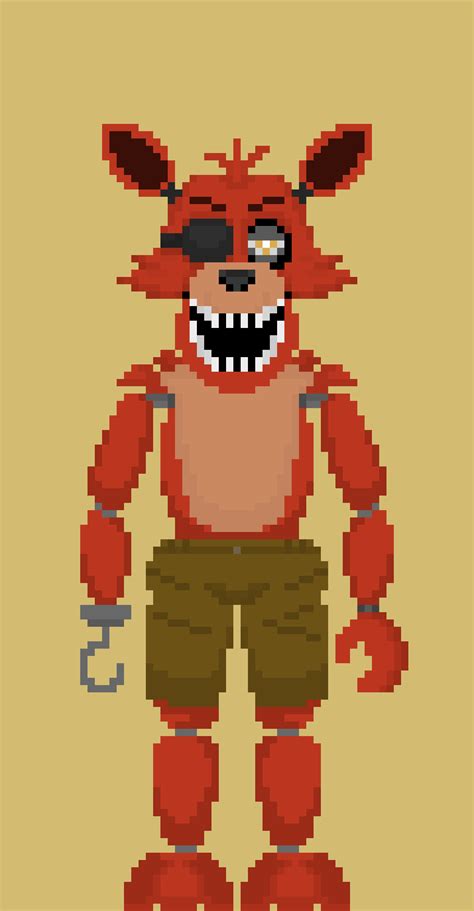 Fixed Foxy Fnaf Movie Pixel Art