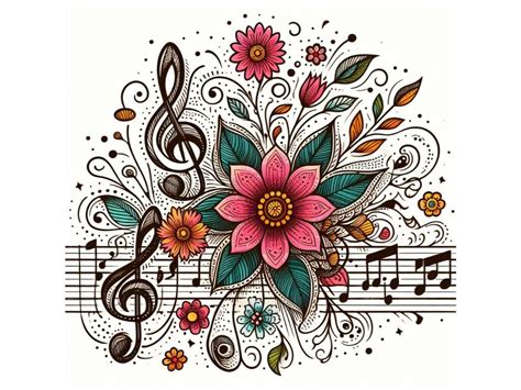 Doodle Melody Art Isolated On Set Graphic By Lineart3 · Creative Fabrica