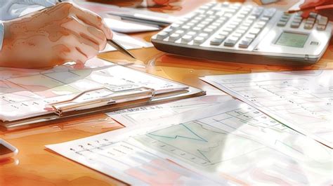 Premium Photo Efficient Project Management Watercolor Illustration