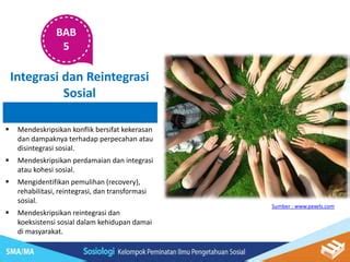 Bab 5 Integrasi Dan Reintegrasi Sosial Std Fix PPT