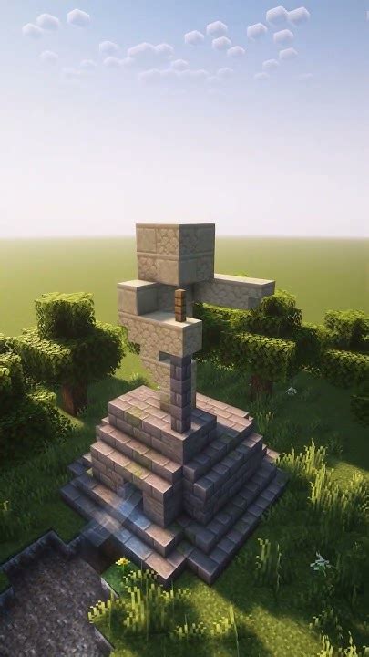 Красивая статуя в майнкрафт. #minecraft #майнкрафт #статуя - YouTube